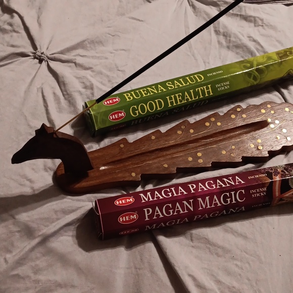 Hem | Other | Peacock Incense Stick Holder With Good Health And Pagan ...